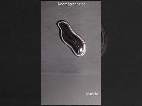 Terminator T1000 Baby Steps! Liquid Metal Drops move by themselves #shorts #terminator #liquidmetal