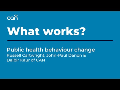What works? Public health behaviour change