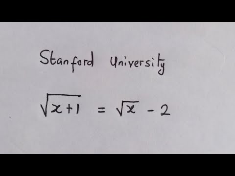 Stanford University 🎓 Entrance Exam | Can you solve ?