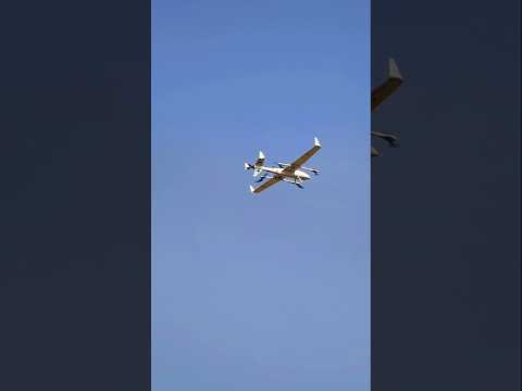 Wingspan 3.9m, maximum payload 10kg. #uav