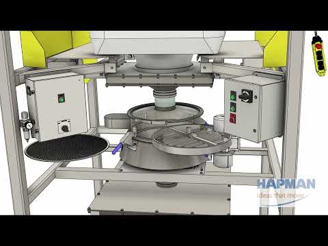 Bulk Bag Unloader with Vibratory Sieve
