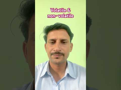 #volatile & non- volatile substances