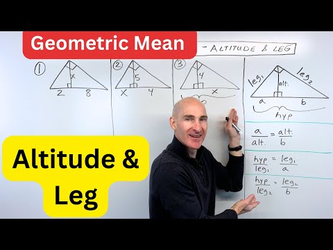 Geometric Mean Theorems Altitude and Leg