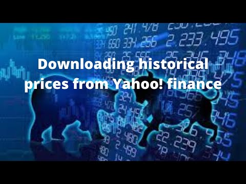 How to download historical prices from Yahoo finance