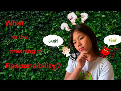 What is the meaning of responsibility?