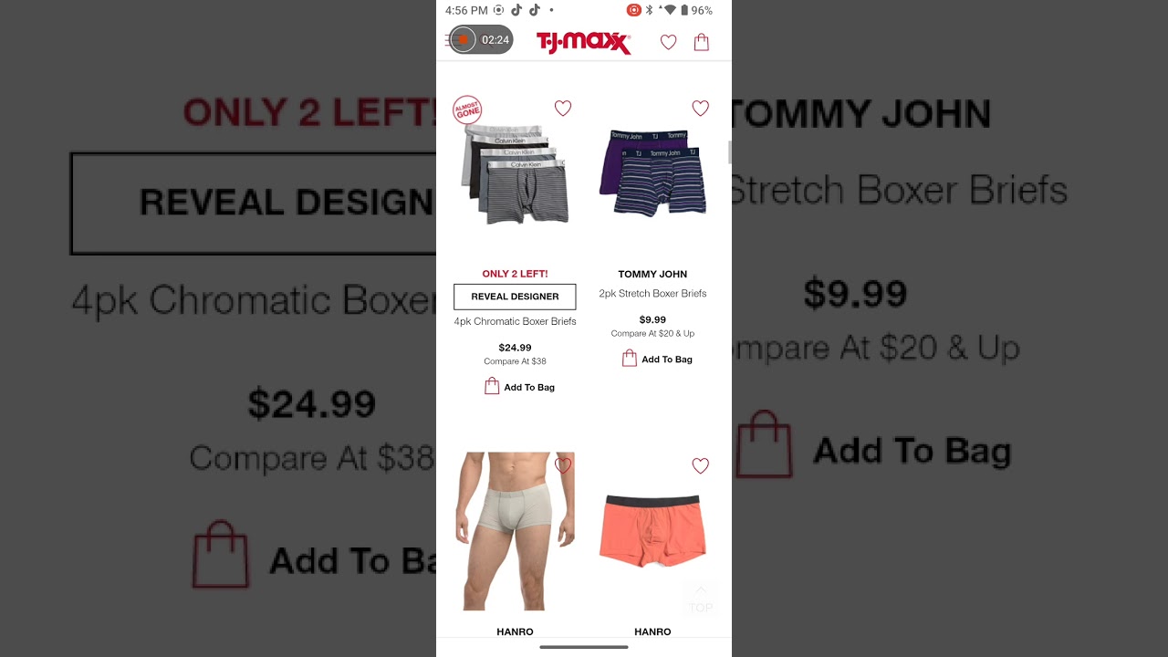 TJ Maxx Men underwear