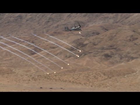 Marine aviators train to react to threats on the ground (B-Roll)