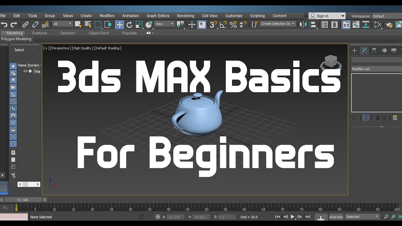 #3dsMax #tutorials #beginners  - Basics # of # 3dsmax # easy Video Tutorials  (Part - 2)