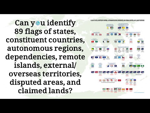 89 Flags of Countries, Autonomous Regions, Dependencies, and Overseas and Disputed Territories