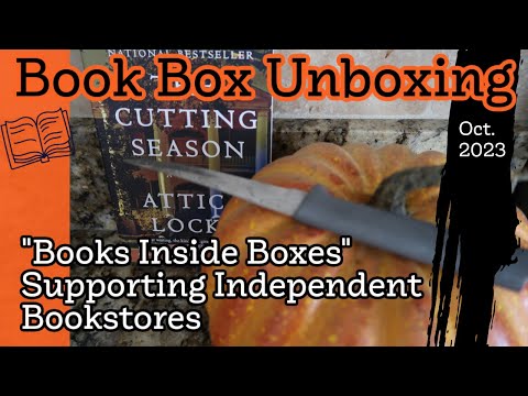 Books Inside Boxes Oct 2023 Subscription Book Box UNBOXING Supporting Independent Bookstores