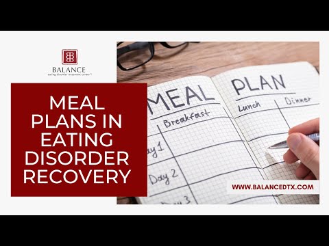 Meal Planning in Eating Disorder Recovery