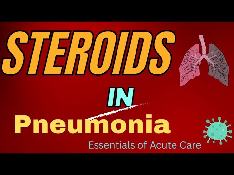 Steroids in Pneumonia: Most recent guideline (2024) – Anabolic Steroid ...