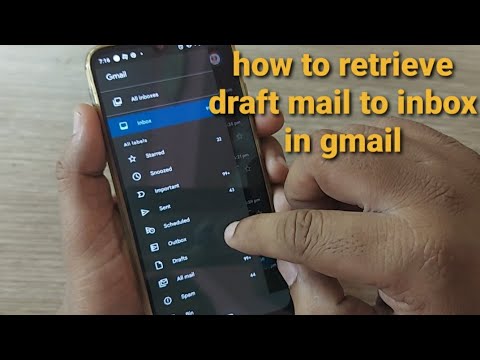 how to retrieve mail to inbox from draft in Gmail | #gmail