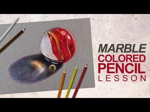 How to Draw a Realistic Marble with Colored Pencils – Tina R. Hill