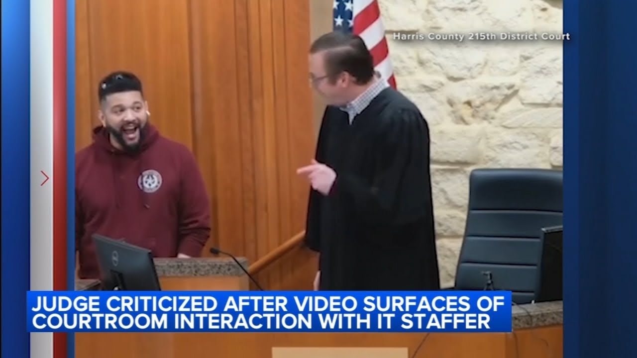 Harris County judge grabs internet's attention after confrontation with IT technician