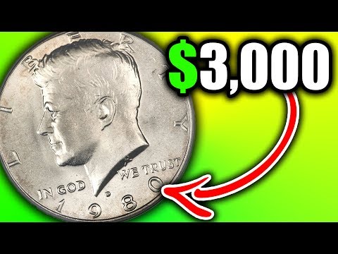 10 VALUABLE HALF DOLLAR COINS - 1980 HALF DOLLARS WORTH MONEY