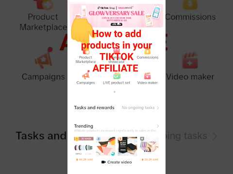 How to add products in your tiktok affiliate #affiliate #affiliateproducts #shorts #short #viral