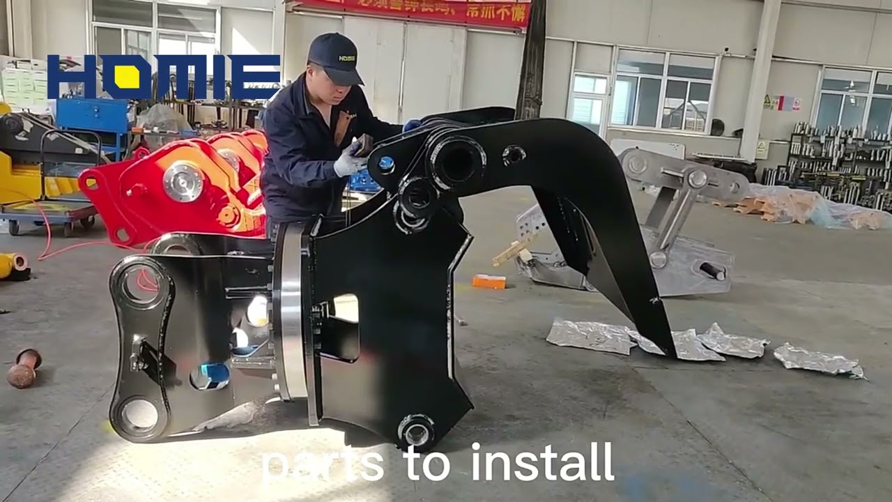 HOMIE Excavator Hydraulic Demolition Sorting Grapple – 1-35 Ton Custom Fit!