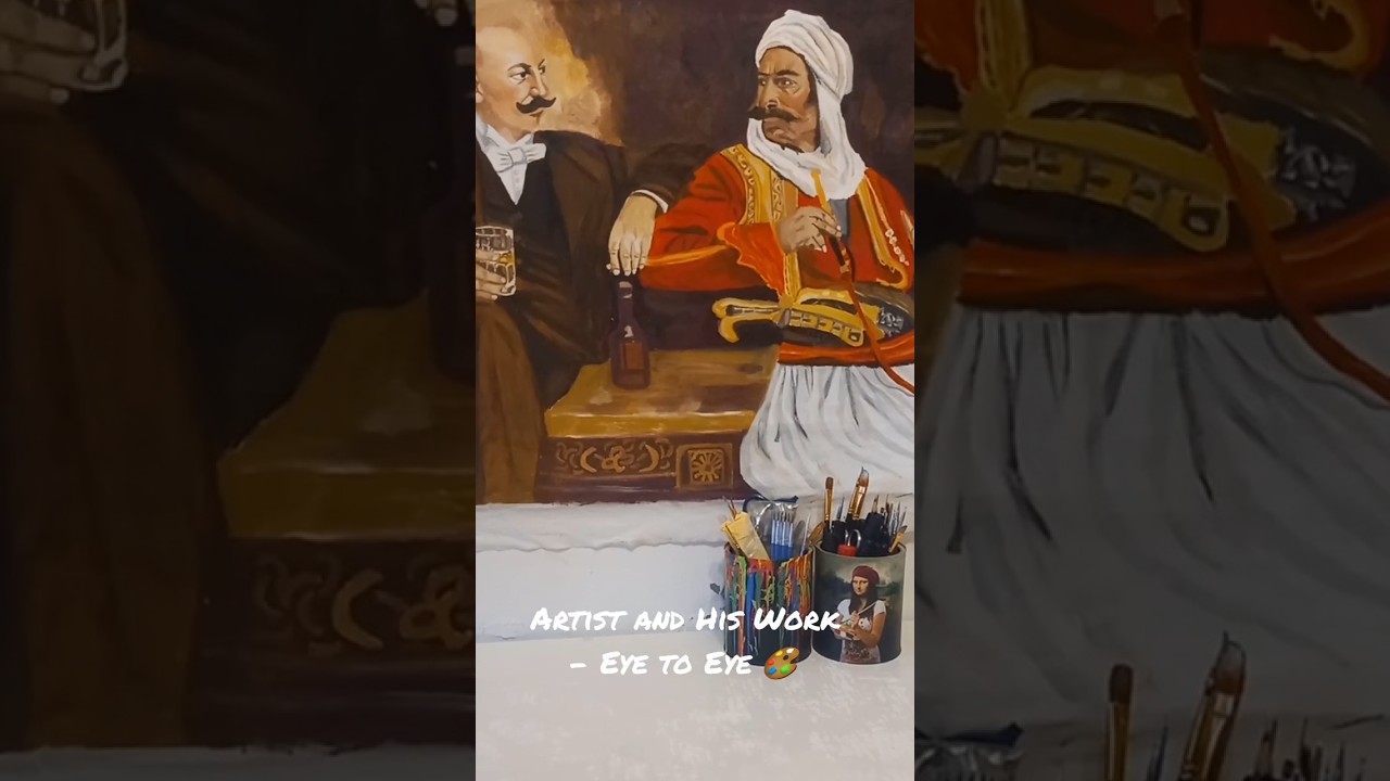 Artist and His Work – Eye to Eye 🎨#art #artist #painting #artvideo  #shorts