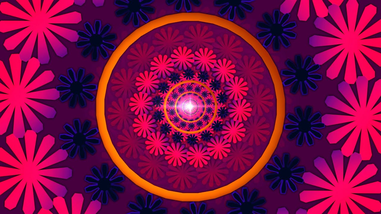 4K Abstract Mandala Art Tunnel VJ Motion Background Video || Free vj loops - 2020
