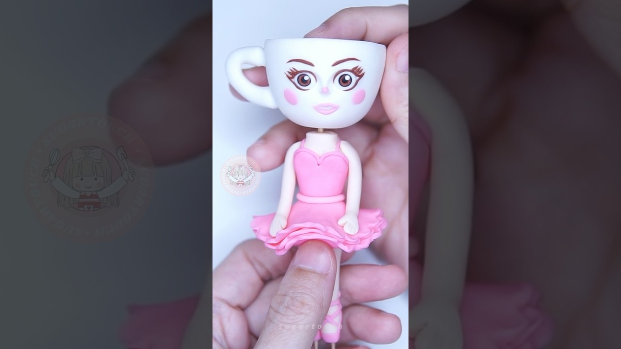 I make BALLERINA CAPPUCCINA from Fondant ❤️ full tutorial on my channel
