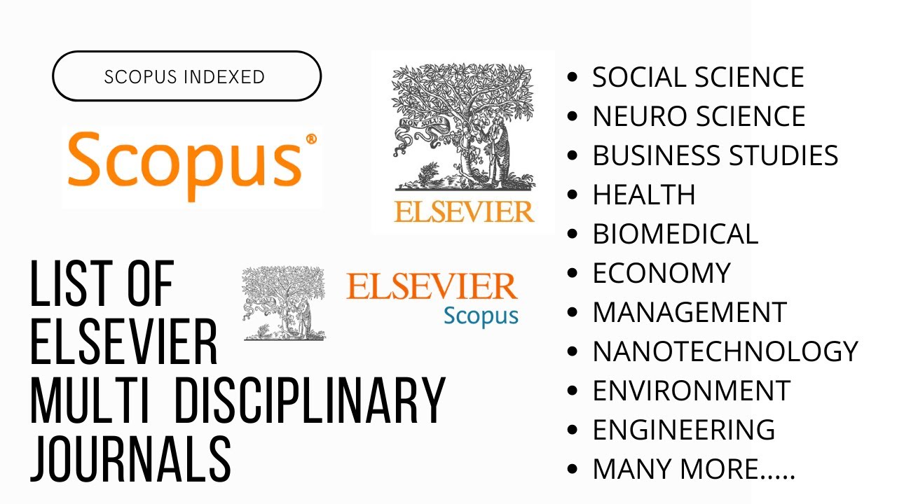 Peer reviewed List of elsevier multidisciplinary journals indexed in scopus.Publishing guide #Scopus