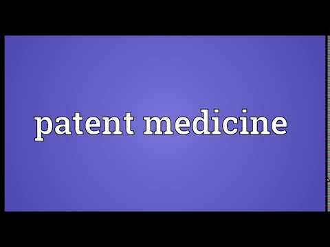Patent medicine Meaning | Wordogram