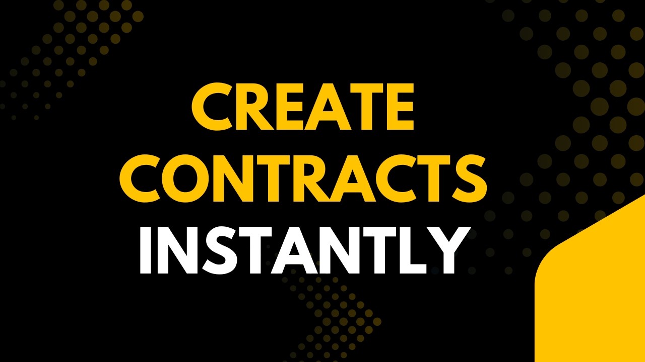 How to Generate a Contract in Under 60 Seconds with AI