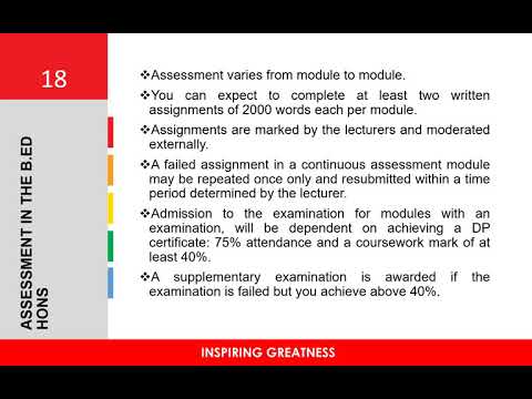 2021 Bachelor of Education Honours online orientation narrative