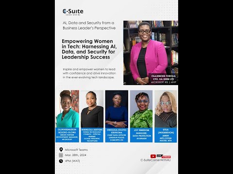 Empowering Women in Tech Harnessing AI Data and Security for Leadership Success