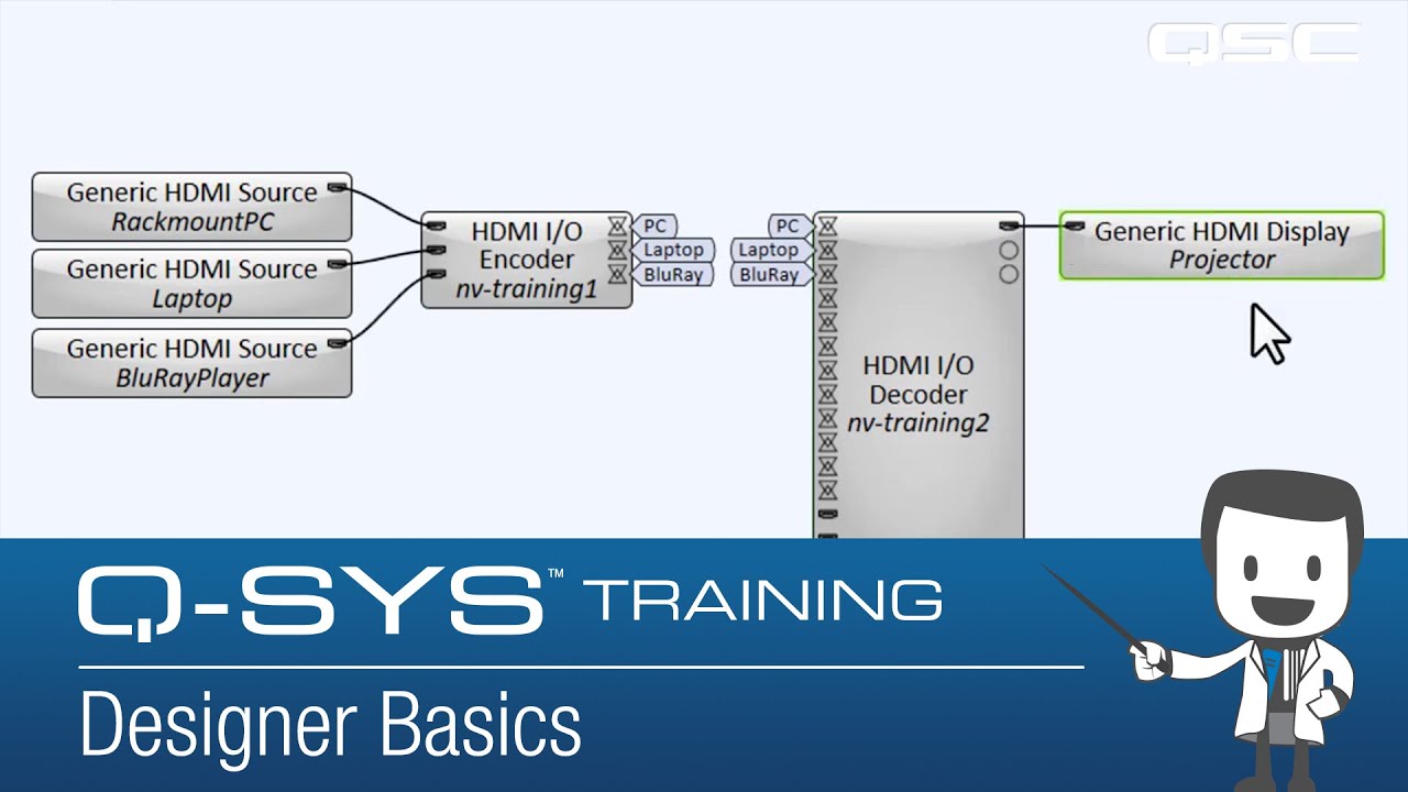 Q-SYS Training  |  Video 101  |  Designer Basics