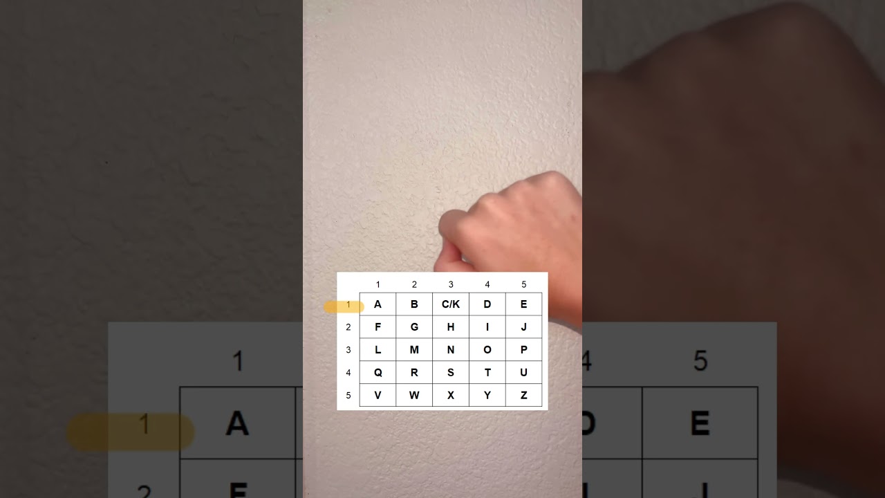 POW Tap Code #emergencypreparedness #survival