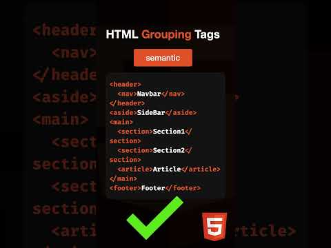 HTML Semantic VS Non-Semantic Tags | HTML Tutorial for Beginners #html