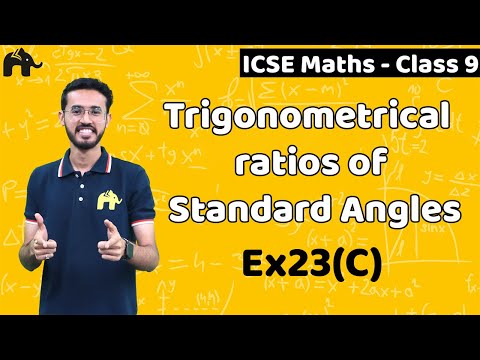 Trigonometrical Ratios Of Standard Angles Exercise 23C Video Lecture ...