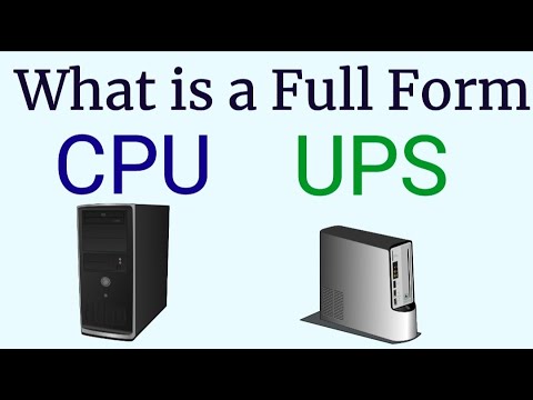 What is the full form of CPU and UPS ll CPU and UPS का फुल फॉर्म किया होता है#KnowledgeWithAayatKhan