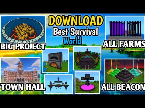 DOWNLOAD MY BEST SURVIVAL WORLD IN MINECRAFT | MY SURVIVAL WORLD (EP-1 TO 68)