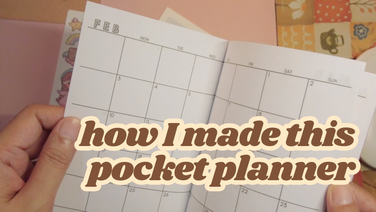 How to Make a DIY Pocket Planner Booklet (Easy Printable A6 Planner Setup)