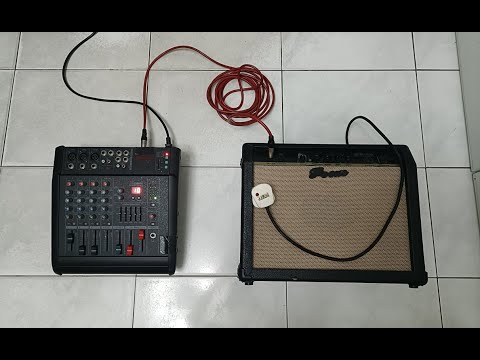connect Guitar Amp to Mixer PA System