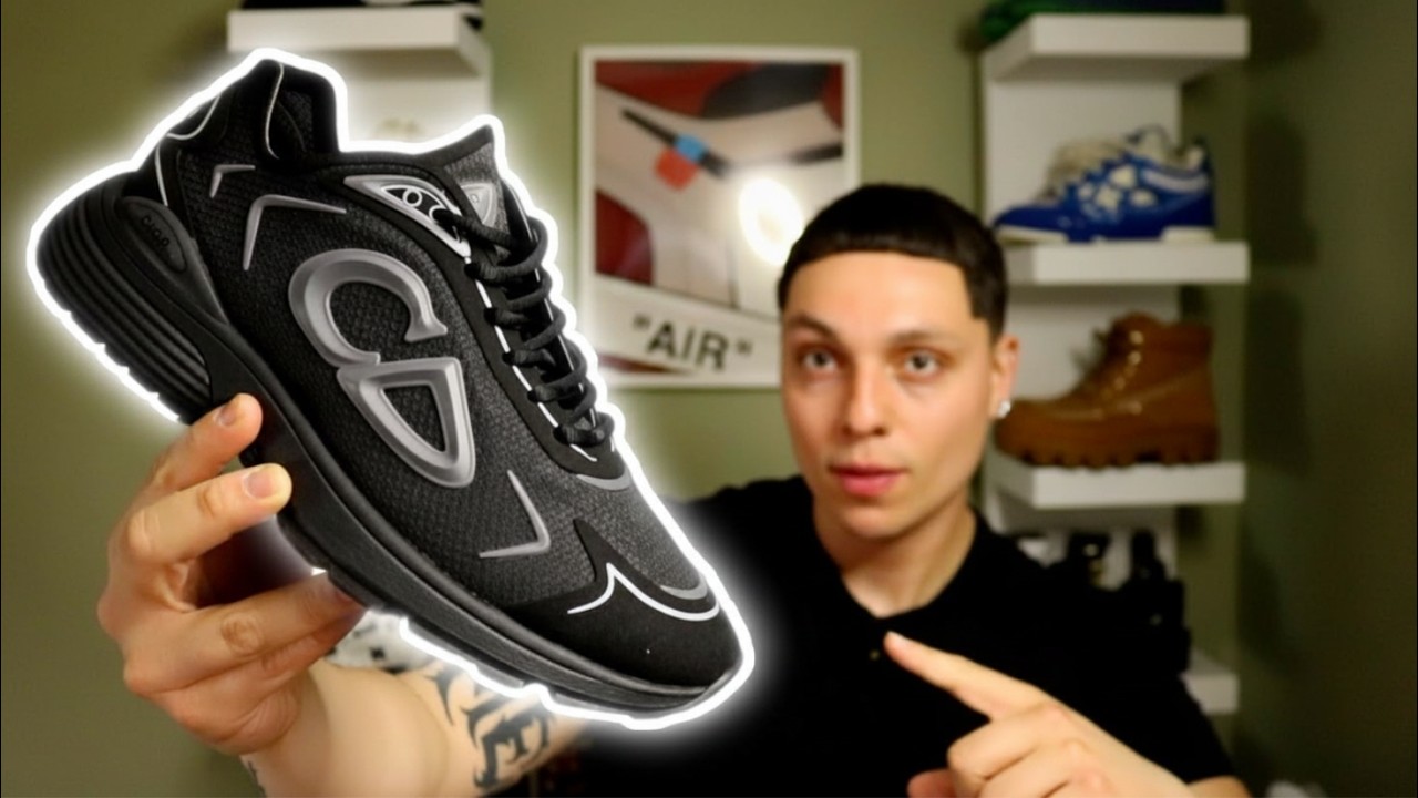 A NEW DIOR B30! DIOR B30 SNEAKER Triple Black Mesh Sneaker (Review) + ON FOOT
