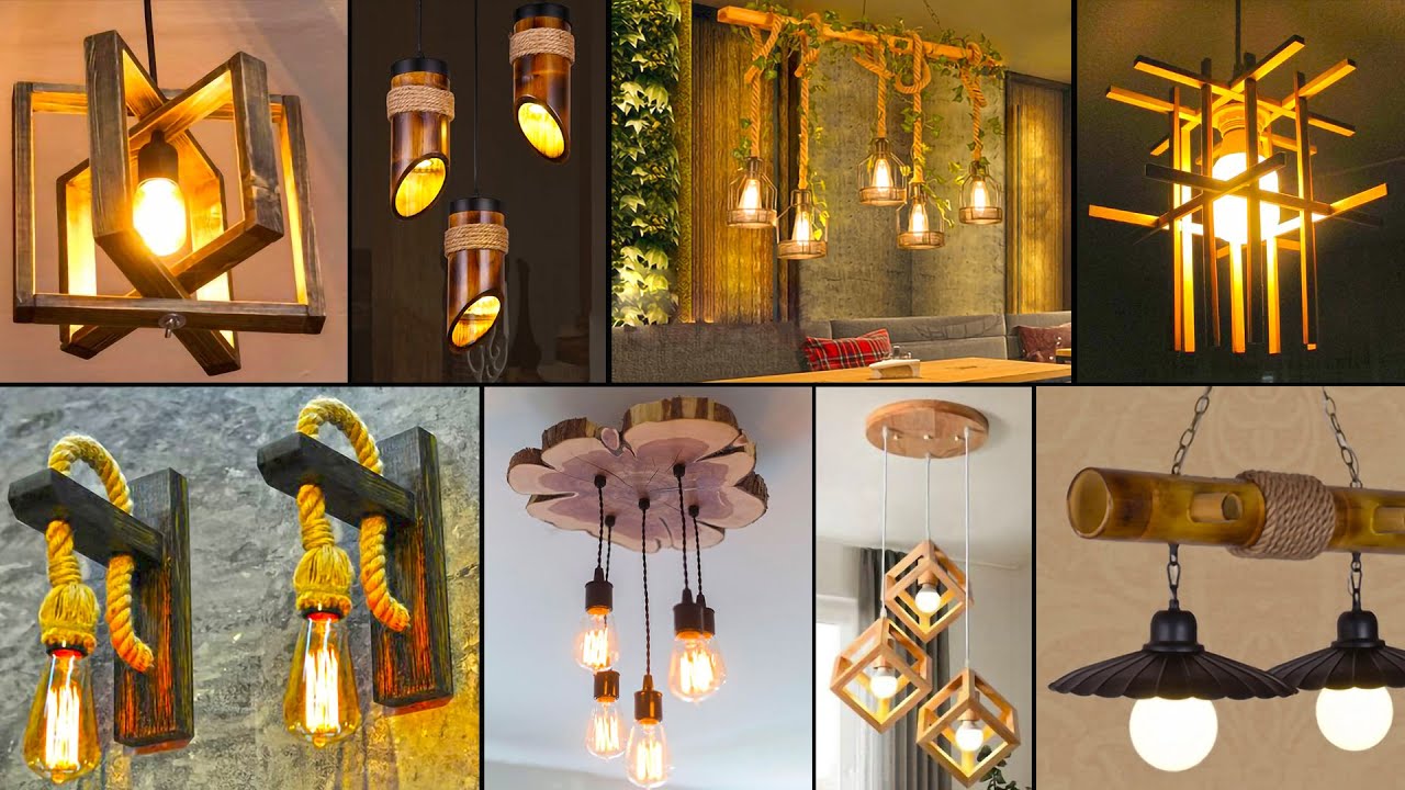 DIY Rustic Chandeliers || Rustic lighting design ideas (Interior design lighting)