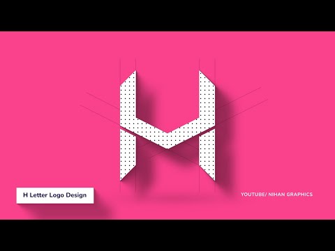 H Letter Logo Design in Illustrator | Illustrator tutorials | Best Logo Design Ideas