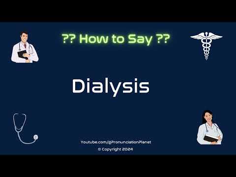 How to Pronounce Dialysis CORRECTLY in English? | How to Say Dialysis? | Pronunciation Planet