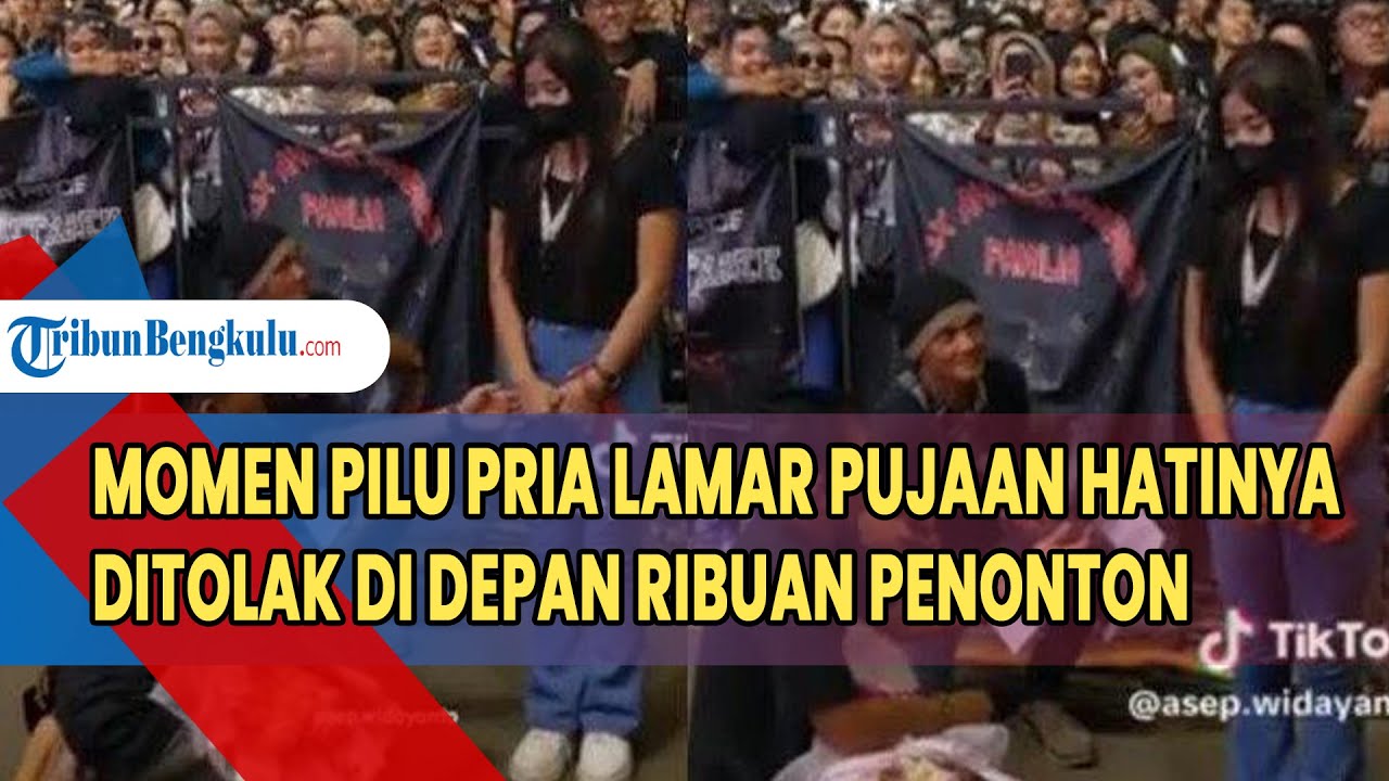 Viral Momen Pilu Pria Lamar Pujaan Hatinya saat Konser, Ditolak di Depan Ribuan Penonton