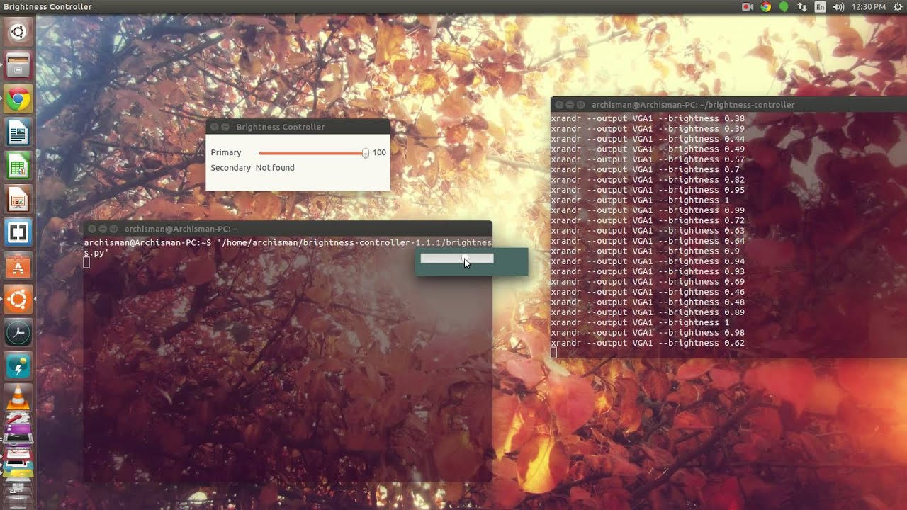 Brightness Controller Prototype made with HTML and Python
