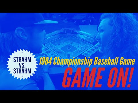 1984 Championship Baseball card game - Phillies pitcher Matt Strahm vs. his brother Ben Strahm