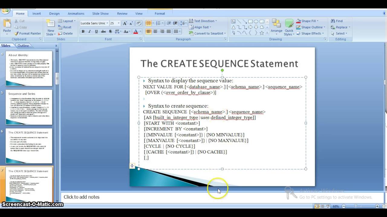 SQL Server Sequence Part1