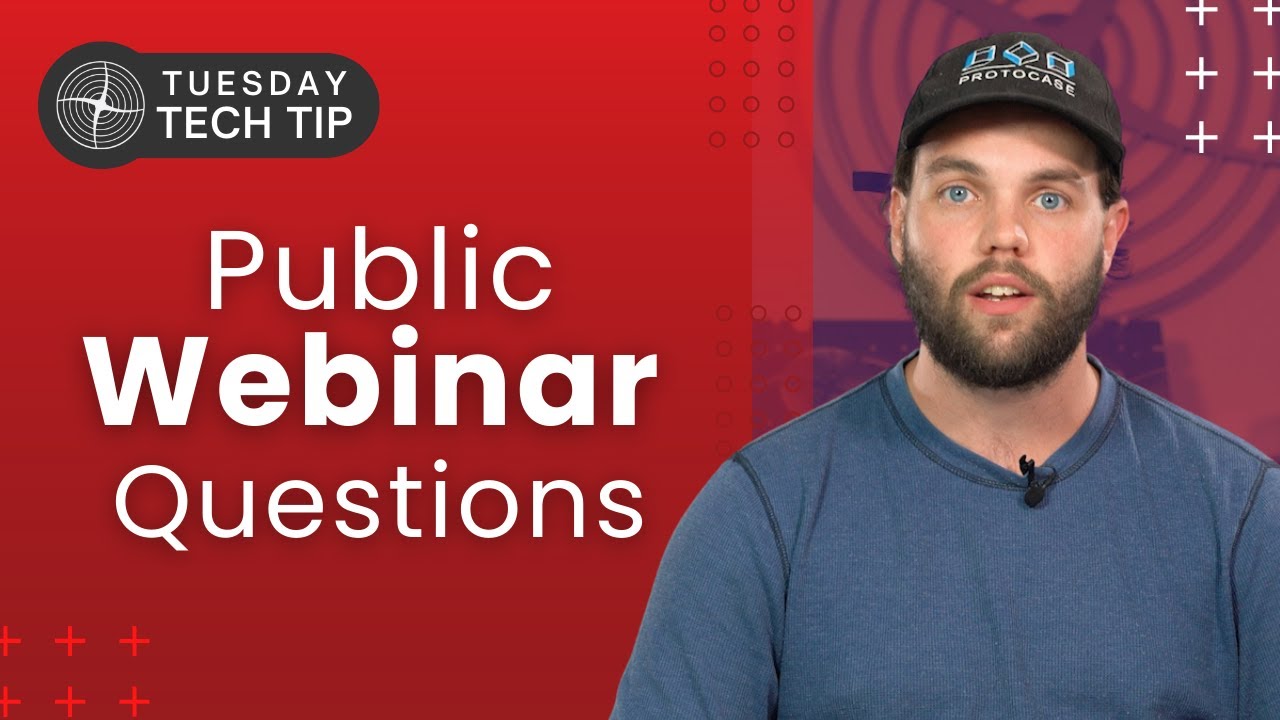 Tuesday Tech Tip - Answering Public Webinar Questions