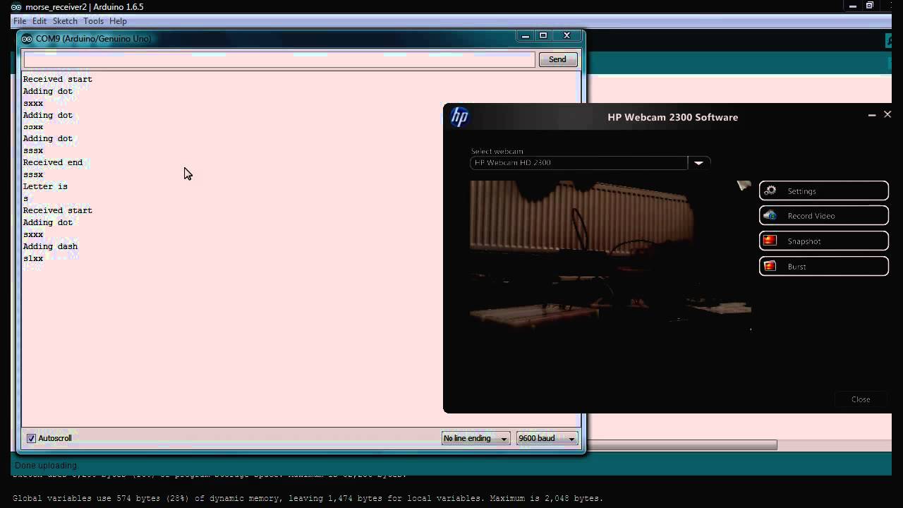 Arduino receiving morse IR signal and decoding it