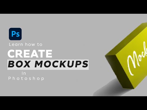 Learn How to Create text over box in Photoshop| Box Mockup in Photoshop|Mr.X Graphic Designer