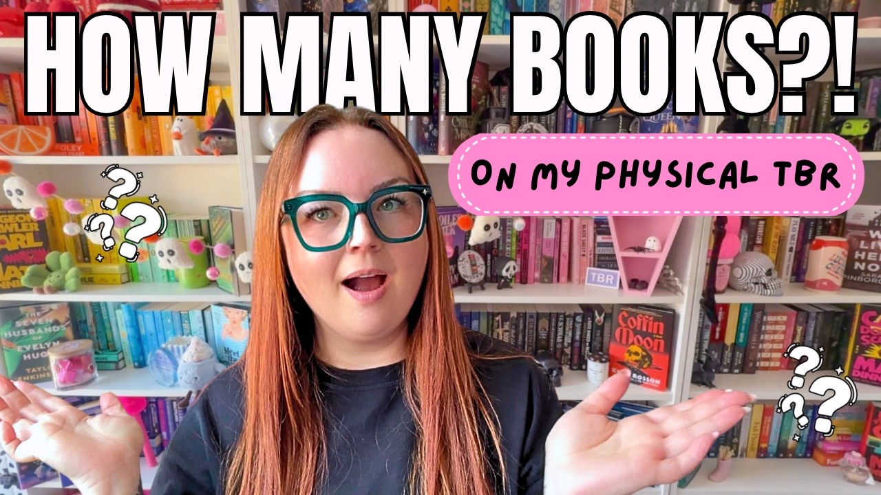 Counting My ENTIRE Physical TBR (+ Bookshelf Tour) 👀📖✨